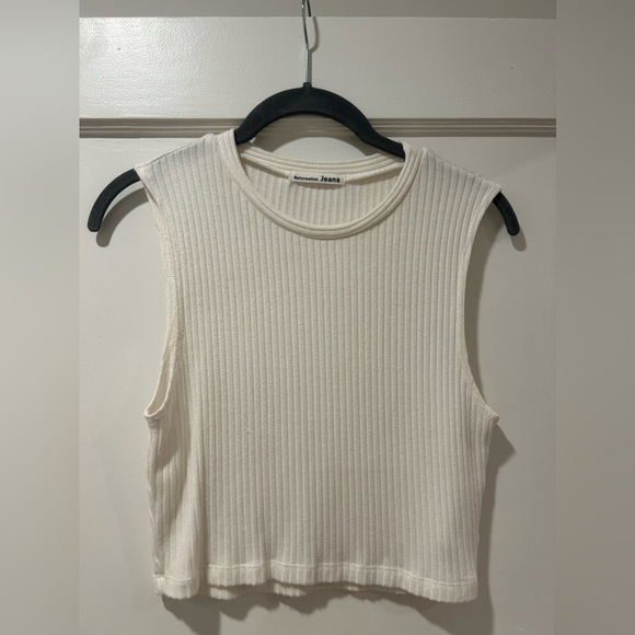 Reformation | Tops | Reformation Cropped White Tank | Poshmark